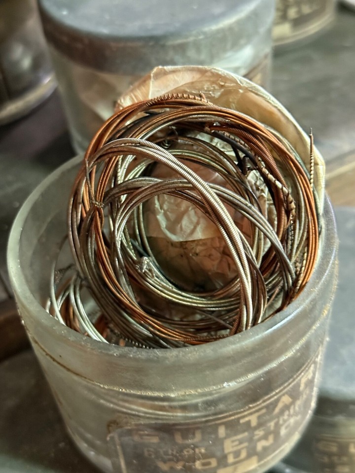 1920s Music Instrument Strings Glass Display Jars ~John Church Co ...