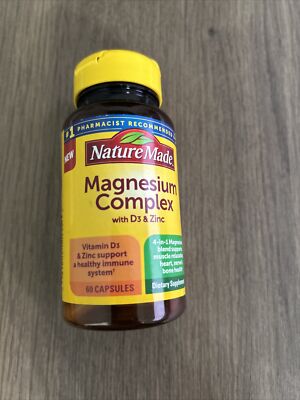 Nature Made Magnesium Complex with D3 & Zinc 60 Caps | eBay