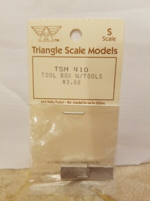 S Scale TSM410 Triangle Scale Models Tool Box w/Tools Detail Parts | eBay