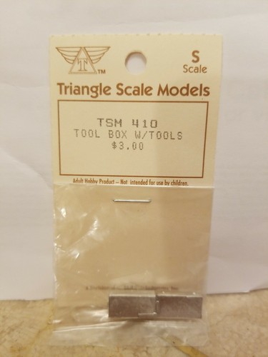 S Scale TSM410 Triangle Scale Models Tool Box w/Tools Detail Parts | eBay
