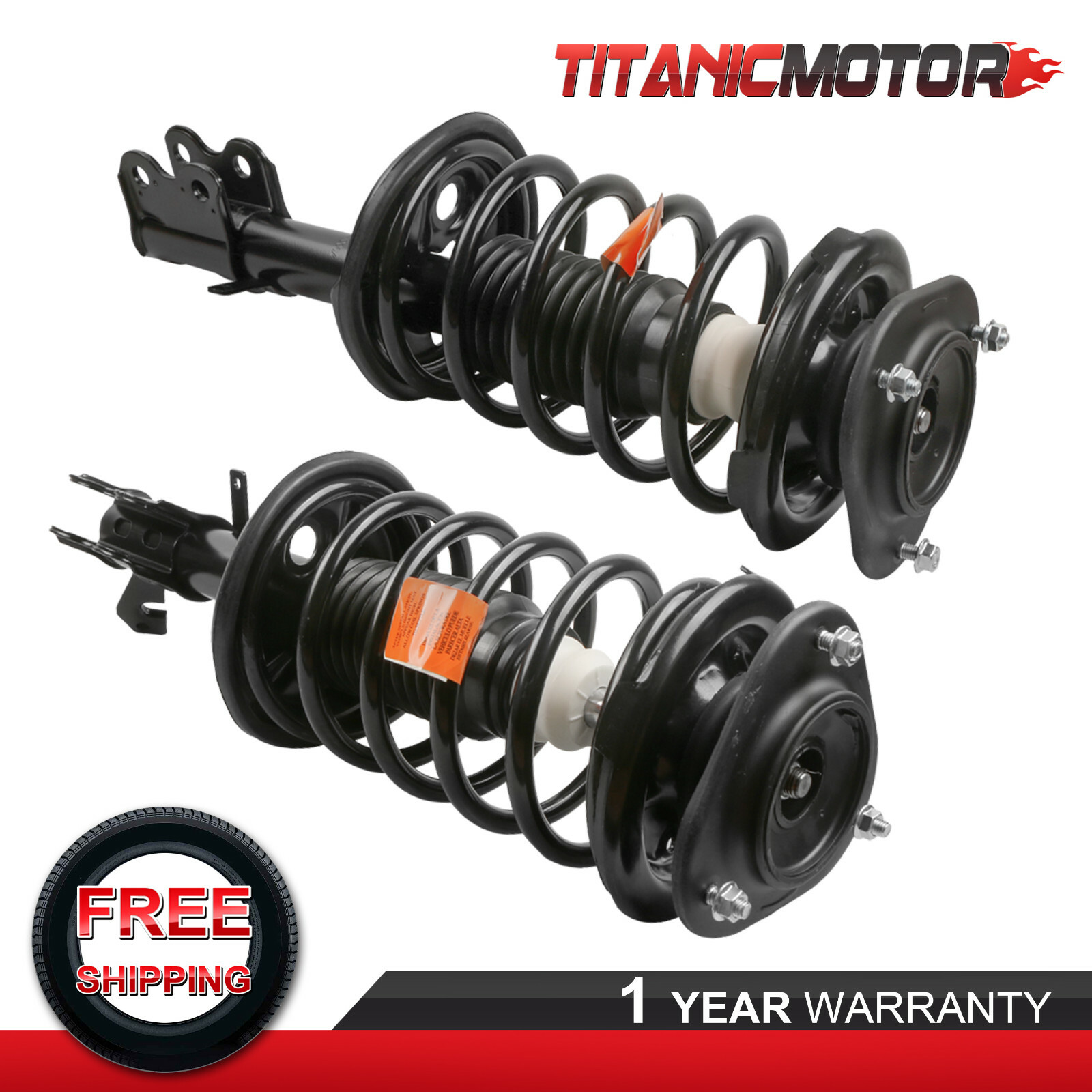 Pair(2) Front Complete Struts Shocks For 94-02 Toyota Corolla 98-02 ...