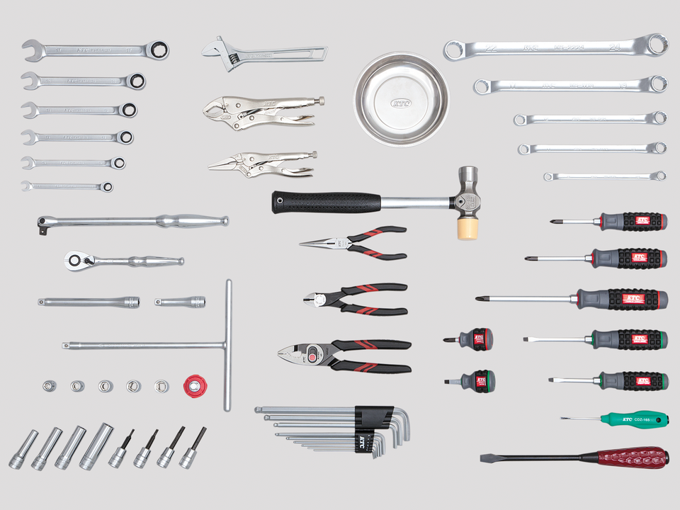 KTC Tool Set (Chest Type) SK35611XMC 56-pc Set for Motorcycle ...