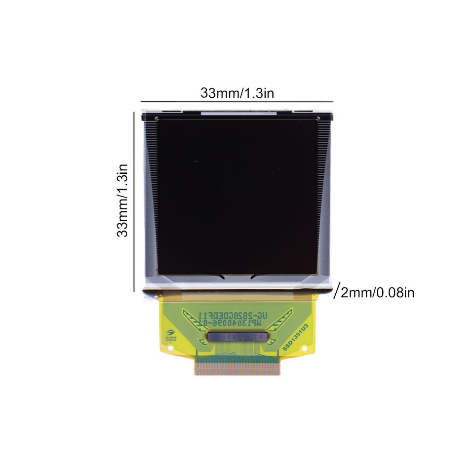 1.5 Inch Useful Full Color OLED Display Screen 30PIN 128X128 Pixels ...