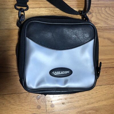 CASE LOGIC CD/ Walkman Discman Carrying Case Bag w/ Crossbody Strap ...