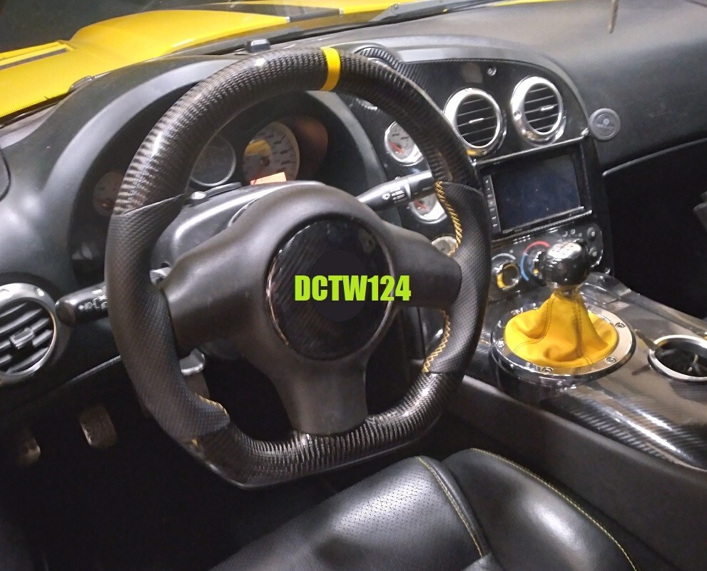 Dodge Viper Gen3 Gen4 Real carbon steering wheel color Ring Stitching ...