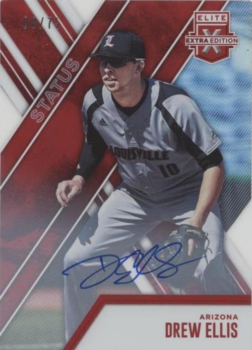 2017 Panini Elite Extra Edition - Drew Ellis #44 Status Red Die-Cut ...