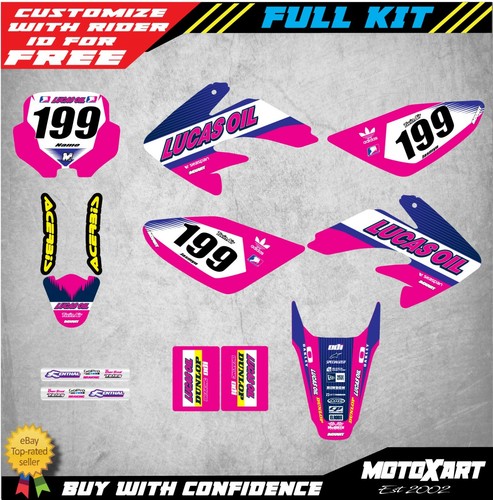 Custom Graphics Full Kit For Honda CRF70 2003 - 2012 ACTIVE PINK Style ...