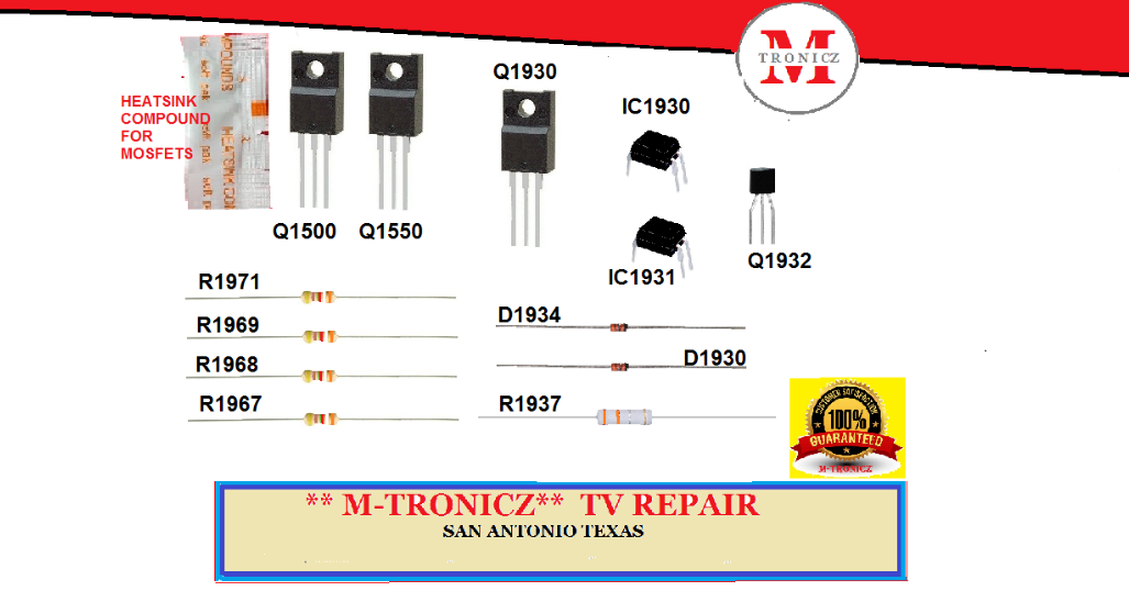 EMERSON LC320EM1 LD320EM1 BA01F4F0103 1 /2 A01FAMIV POWER SUPPLY REPAIR ...