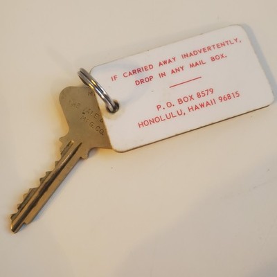 Vintage Hotel Motel Room Key- Honolulu, Hawaii | eBay