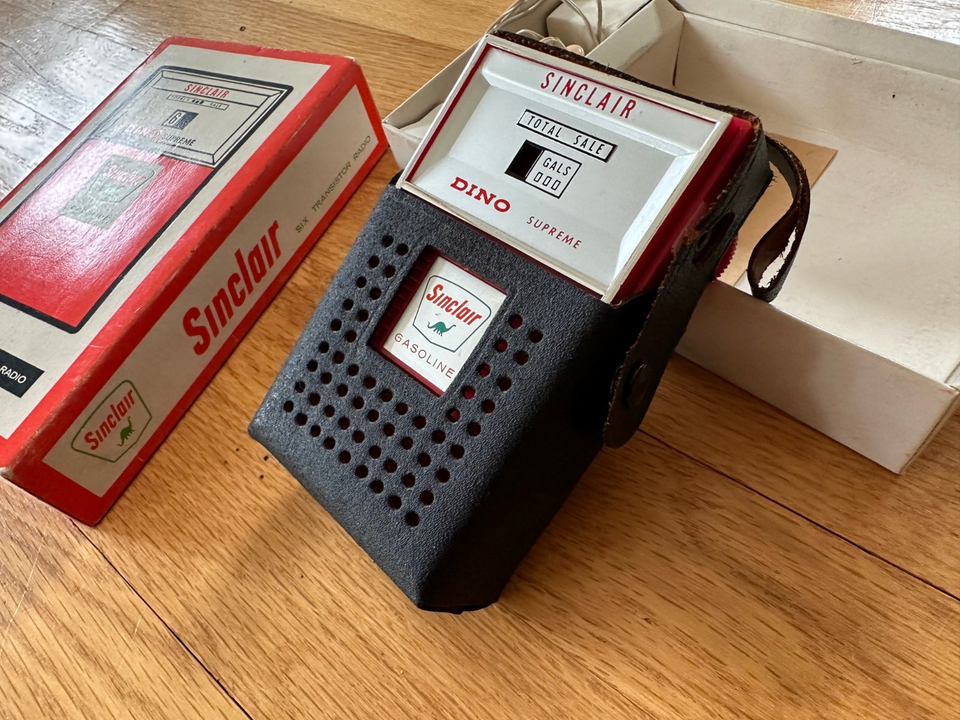 Sinclair Dino Supreme Six Transistor Radio w Original Box & receipt NOT ...