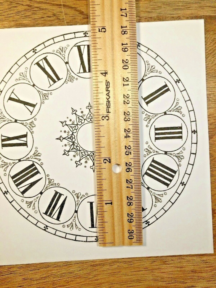 5" Clock Replacement Paper Dial (Lot 172) | eBay