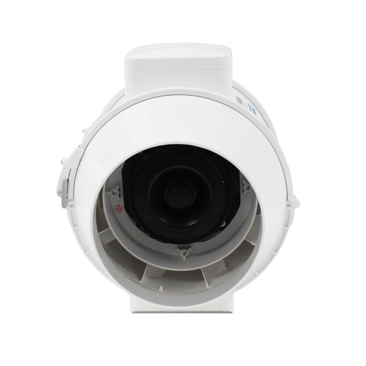 Blauberg TURBO E-100 Timer 100mm Inline Mixed Flow Extractor Fan ...