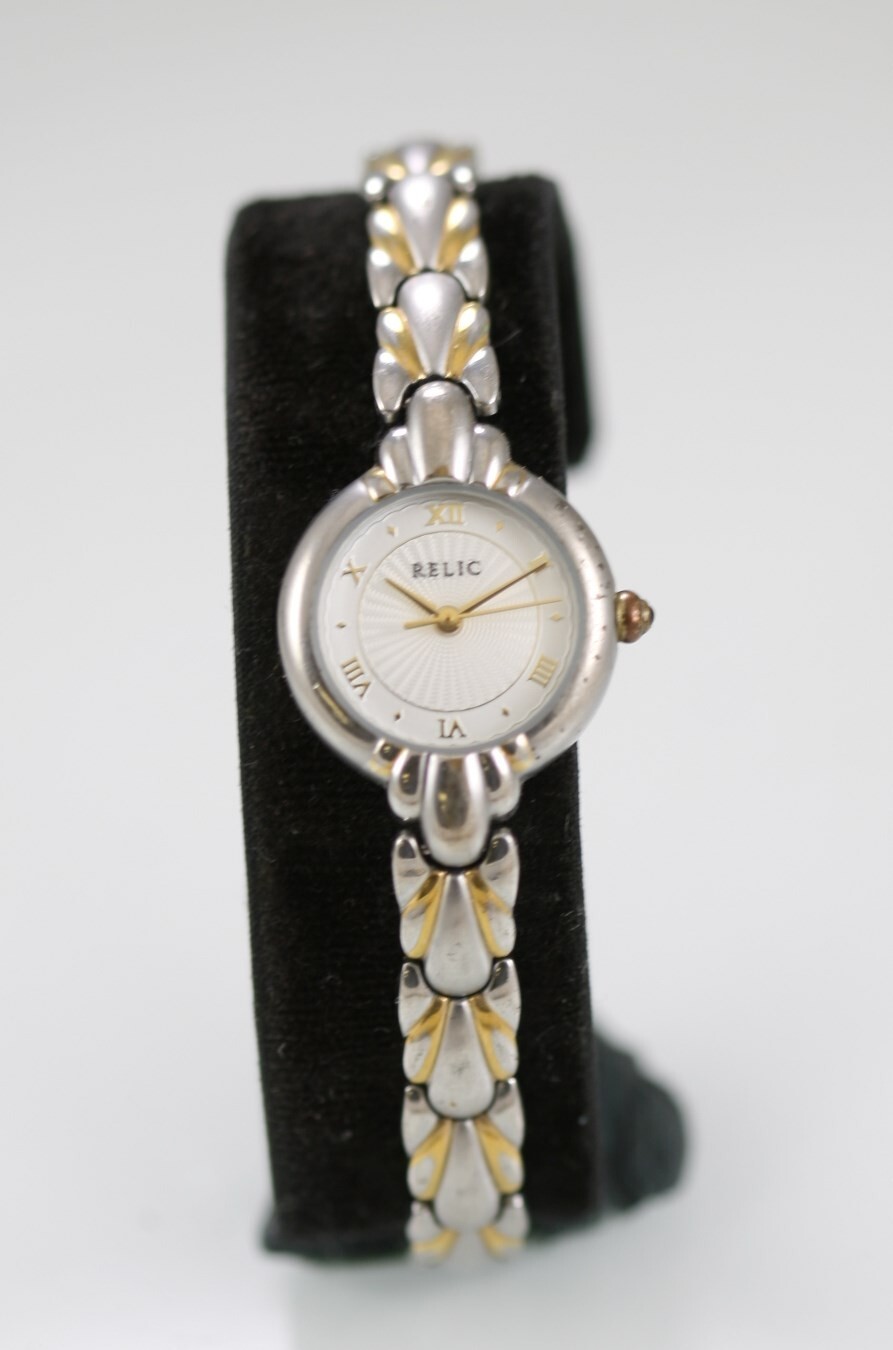 Relic Watch Women Silver Gold Stainless Steel 30m Water Res Battery ...