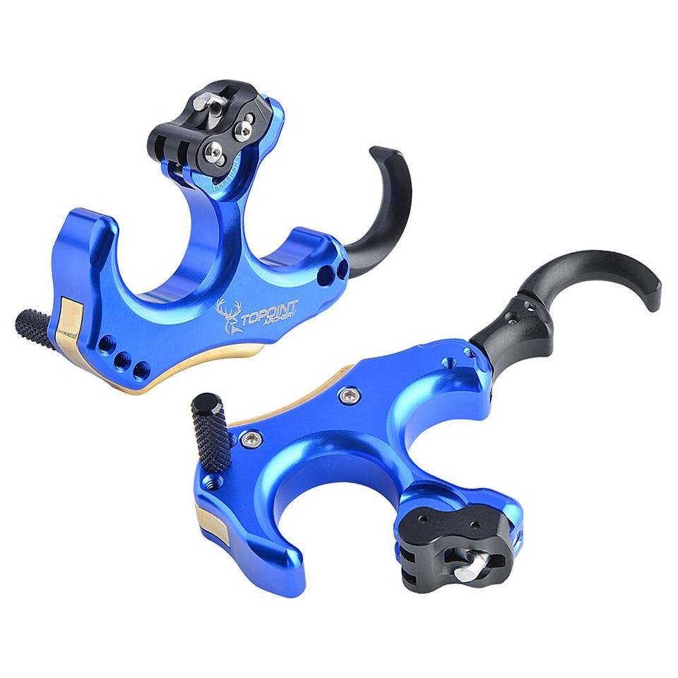 Compound Bow Release Aid Back Tension 3 4 Finger Grip Thumb Trigger ...