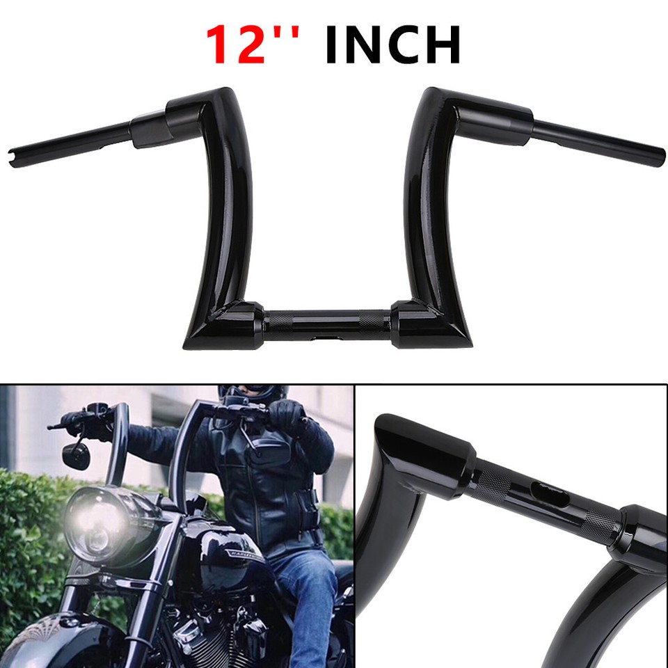 For Harley Softail FX Slim Sportster Dyna Electra Glid 2" Ape Hanger ...