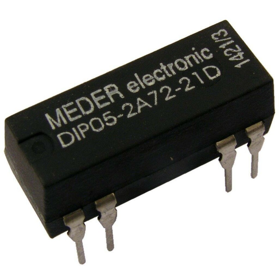 Meder DIP05-2A72-21D Relay with Diode 5V 2xEIN 200 Ohm DIP Reed Relay ...