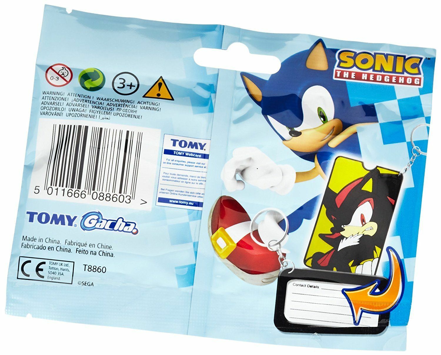 Sonic The Hedgehog Bag Tags Each Sachet Contains One Random Design Ages ...