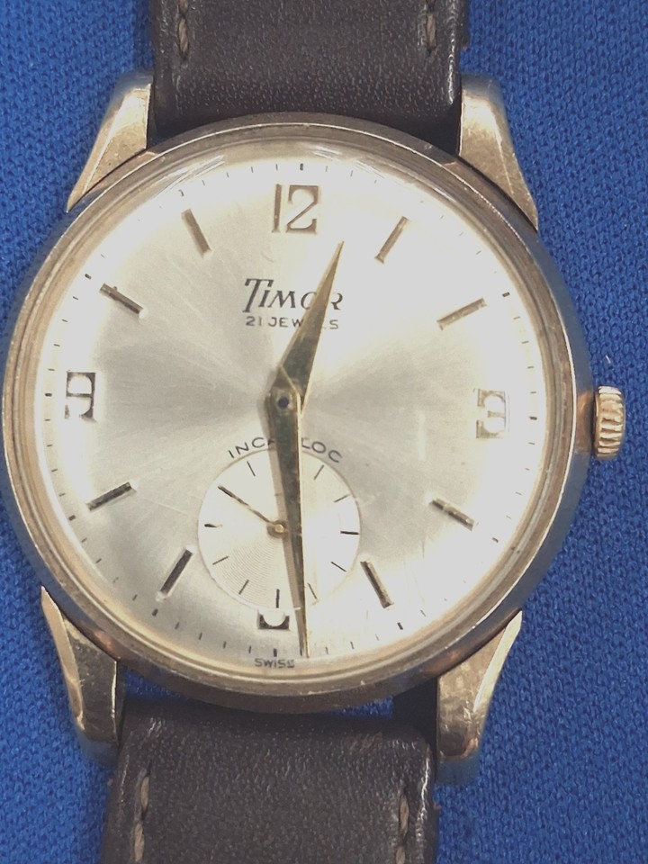 Vintage 9k Solid Gold Timor Hand-Winding Men's Incabloc watch 9ct | eBay UK