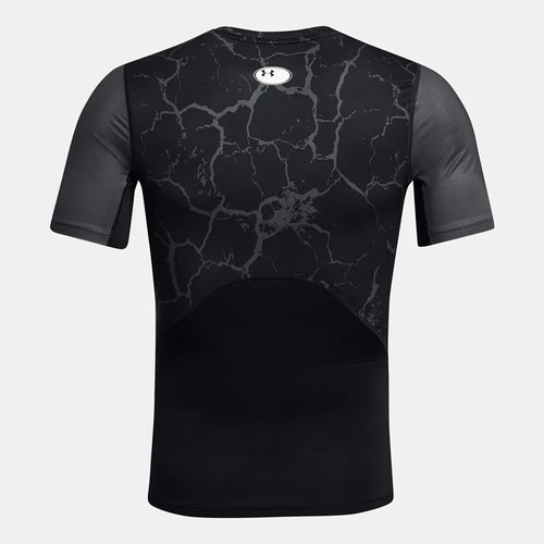 Under Armour Men's UA NEXT Compression SS Shirt Black Lava Red 3XL ...