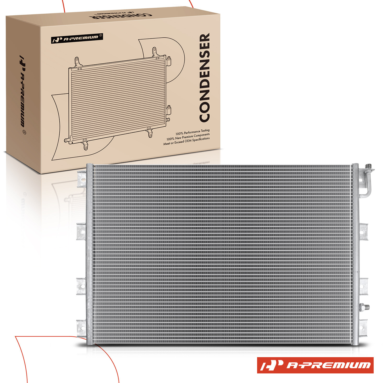 AC Condenser w/ bracket for Kenworth C500 T300 T400 T600A T800 W900 ...