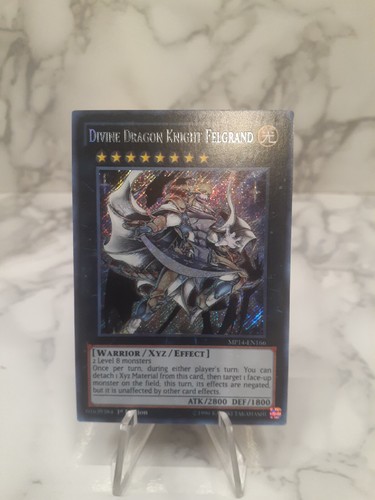 YUGIOH DIVINE DRAGON KNIGHT FELGRAND MP14-EN166 1ST EDITION SECRET RARE ...