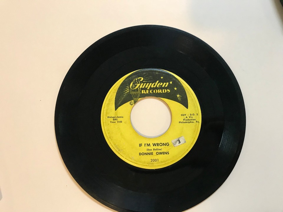 ROCK 45 RPM RECORD - DONNIE OWENS - GUYDEN 2001 | eBay