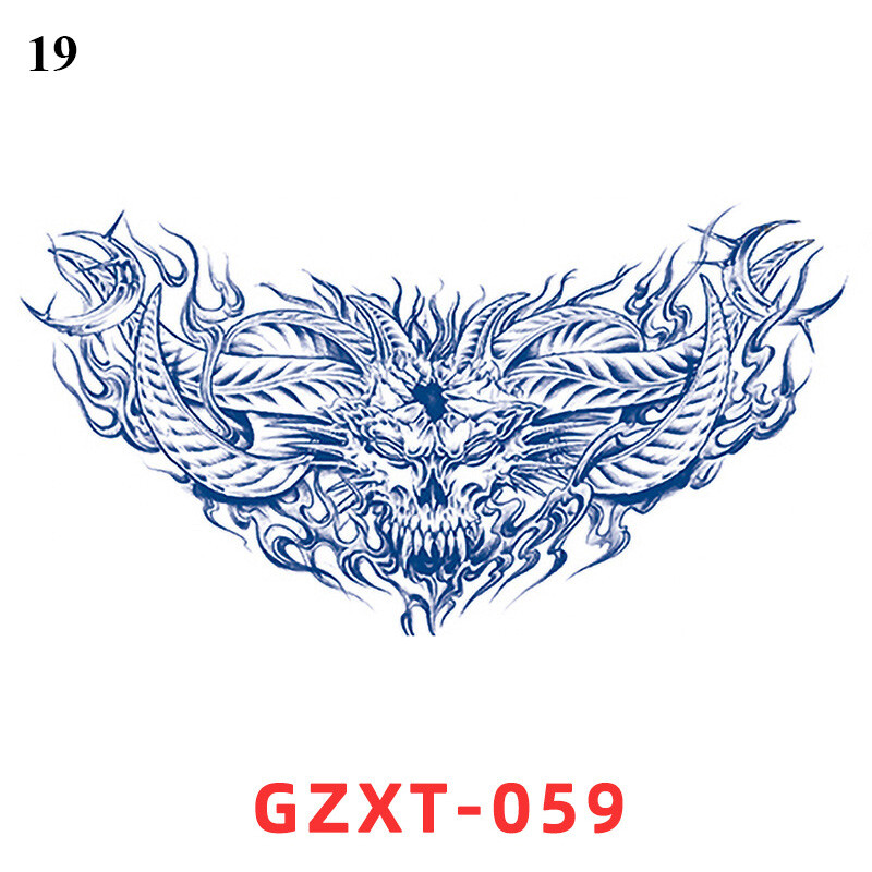 Waterproof Temporary Tattoo Sticker Full Arm Leg Large Body Art ...