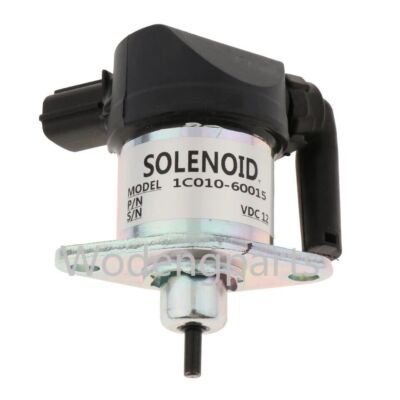 1C010-60015 1C010-60016 24V Fuel Shut Off Solenoid For Kubota M8200 ...