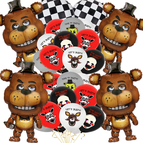 18 fnaf foil latex Balloons party supplies decoration theme five nights ...