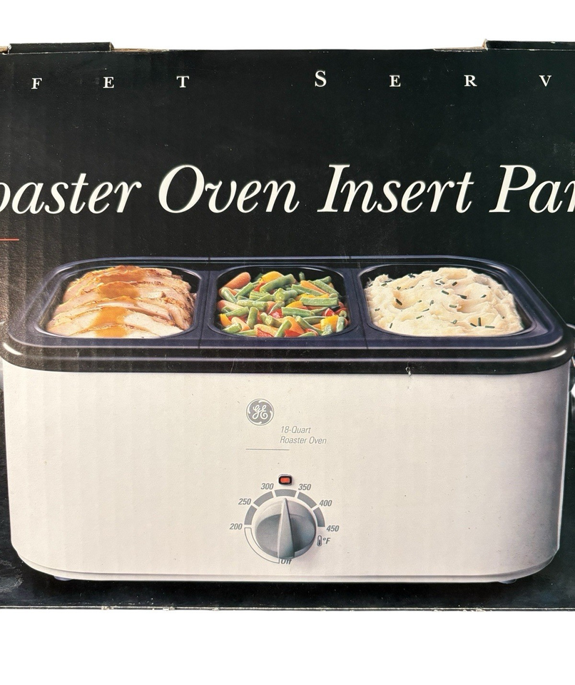 GE Roaster Oven Insert Pans Fits All GE 18 Quart Roaster Ovens #169089 ...