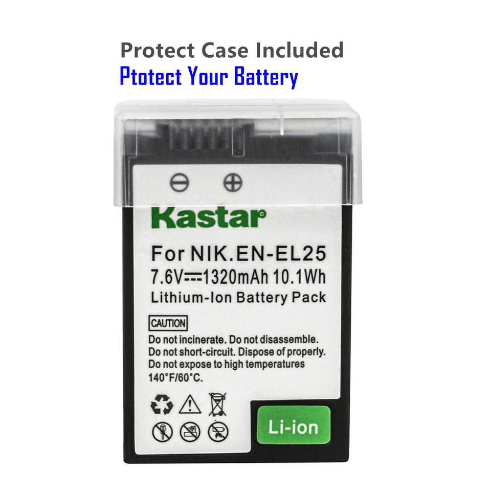 Kastar Replacement Battery Pack for Nikon EN-EL25 Nikon Z Series Z50 Z ...