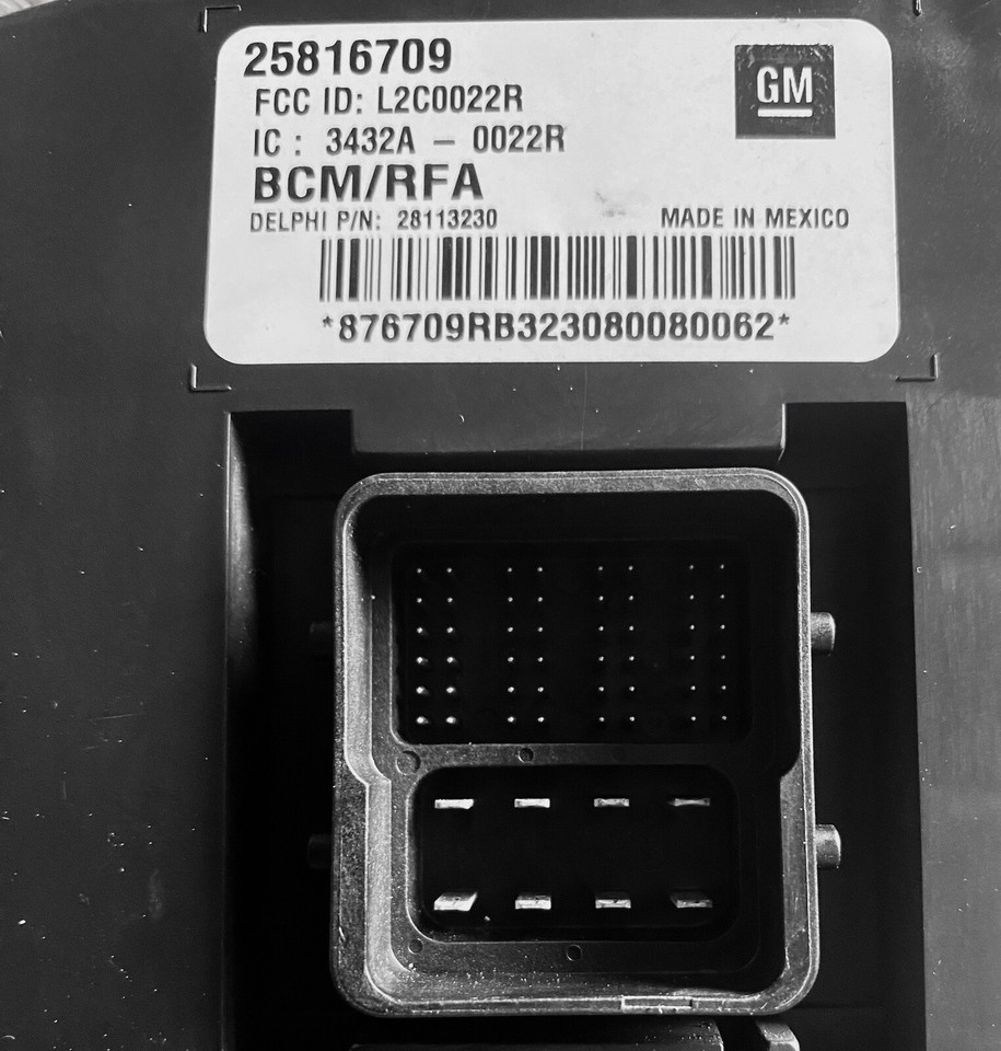 Colorado Canyon Hummer H3 BCM Body Control Module 2009-2012 25816709 | eBay