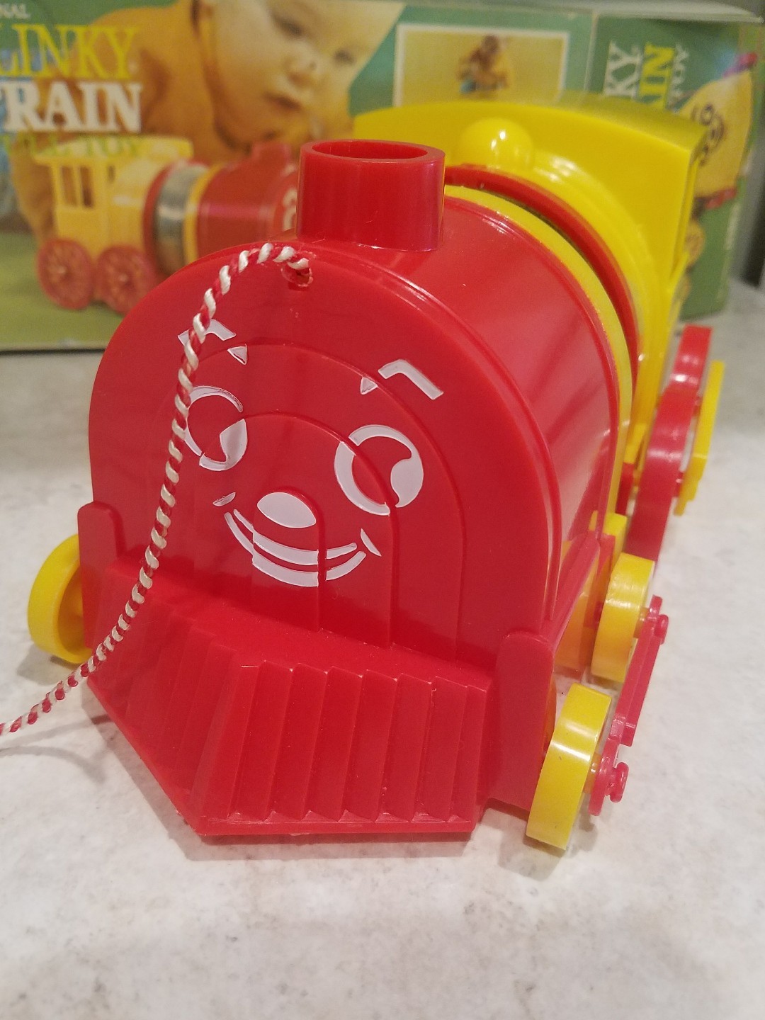 Vintage Slinky Train Pull Toy Collectible with box | eBay