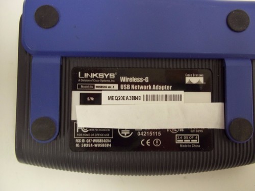 LOT of 2 Linksys WUSB54G Wireless-G USB Wireless Network Adapter Card ...