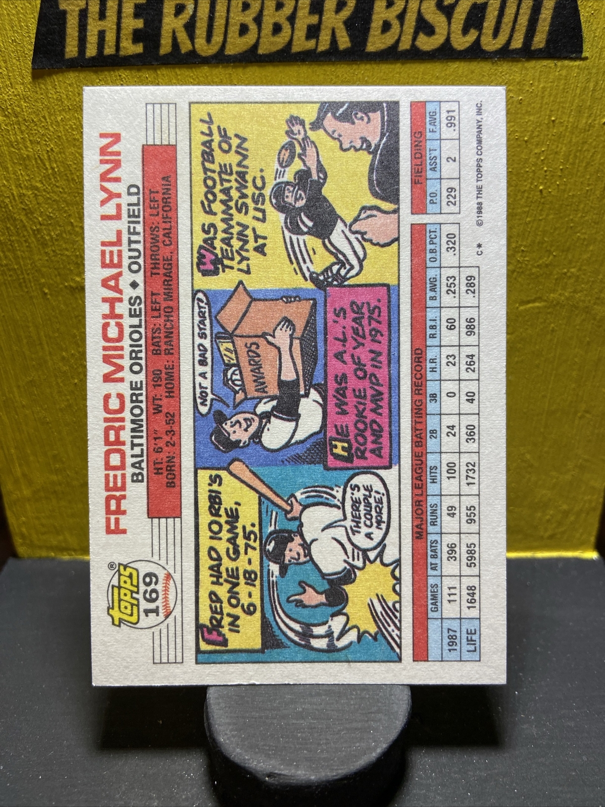 1988 Topps Big - D* on Back #169 Fred Lynn for sale online | eBay