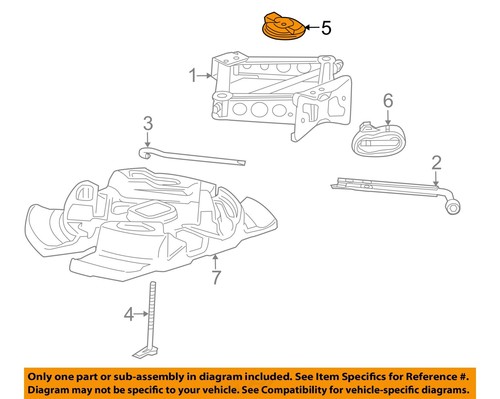 GM OEM 08-22 CTS Rear Body Floor Jack Components-Spare Tire Retnr ...
