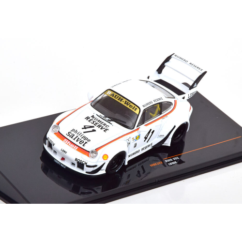 PORSCHE RWB 993 LBWK WHITE/DECALS 1:43 Ixo Model Auto Stradali Die Cast ...