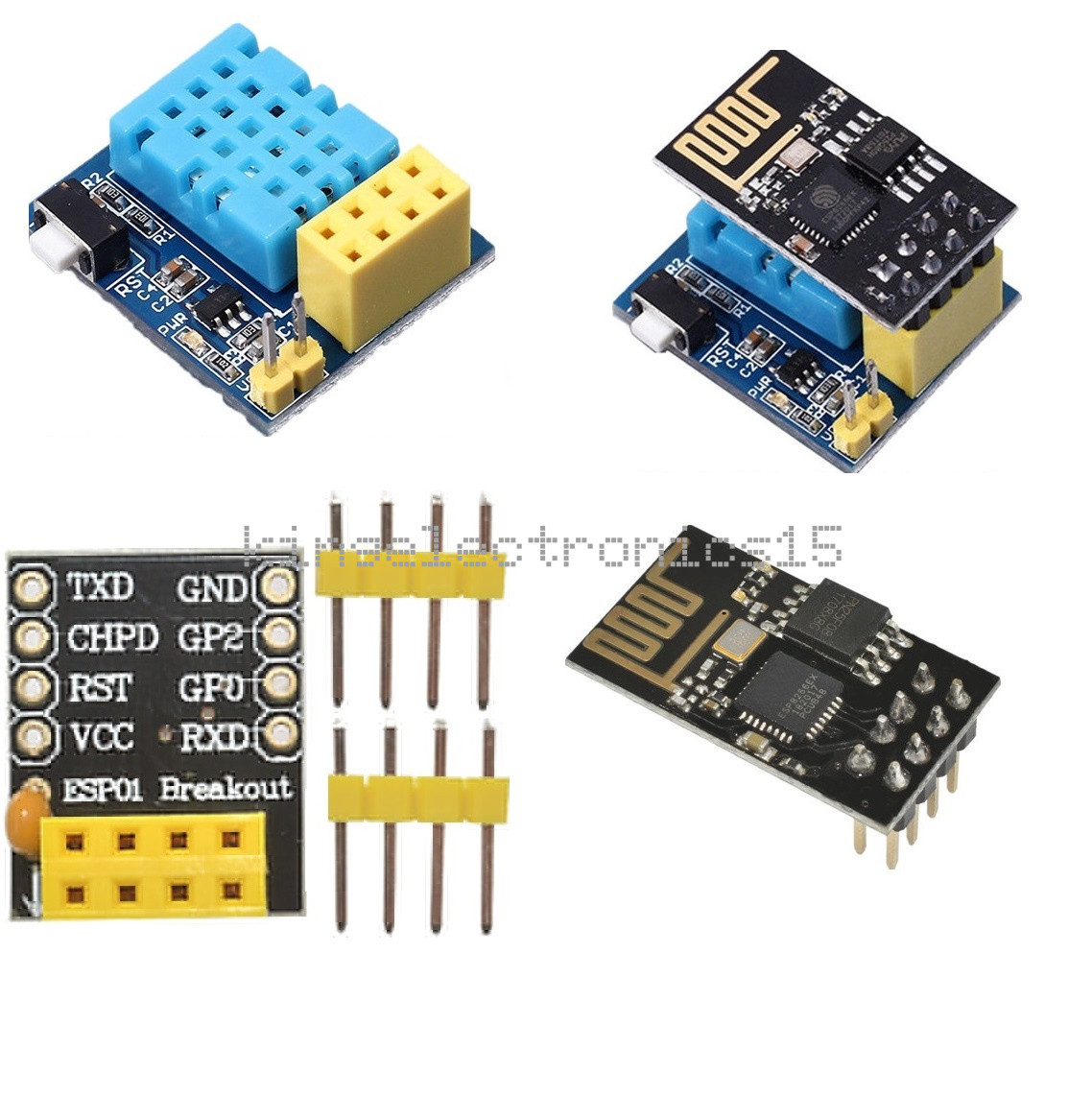 ESP8266 DHT11 Temperature Humidity WiFi Wireless Module Pin Adapter ESP ...
