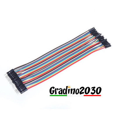 40 Cavi Dupont Maschio a Femmina 20cm Jumpers - Cavetti Flessibili per ...