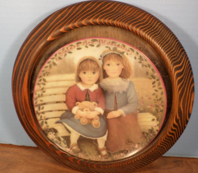 Bradford Exchange Sisters are Blossoms Plate~Chantal Poulin Ltd~Round ...