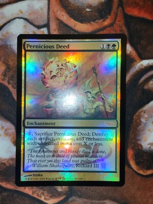 NM FOIL Judge Promo Pernicious Deed MTG Magic the Gathering | eBay