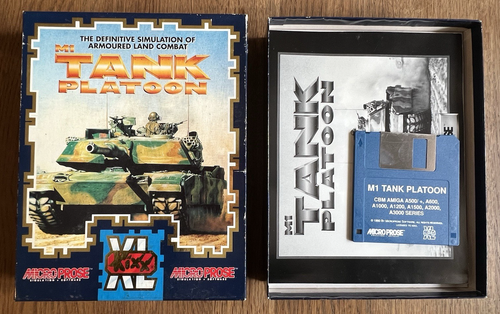 Micro Prose M1 Tank Platoon Amiga Commodore Computer Game 1990 UNTESTED ...