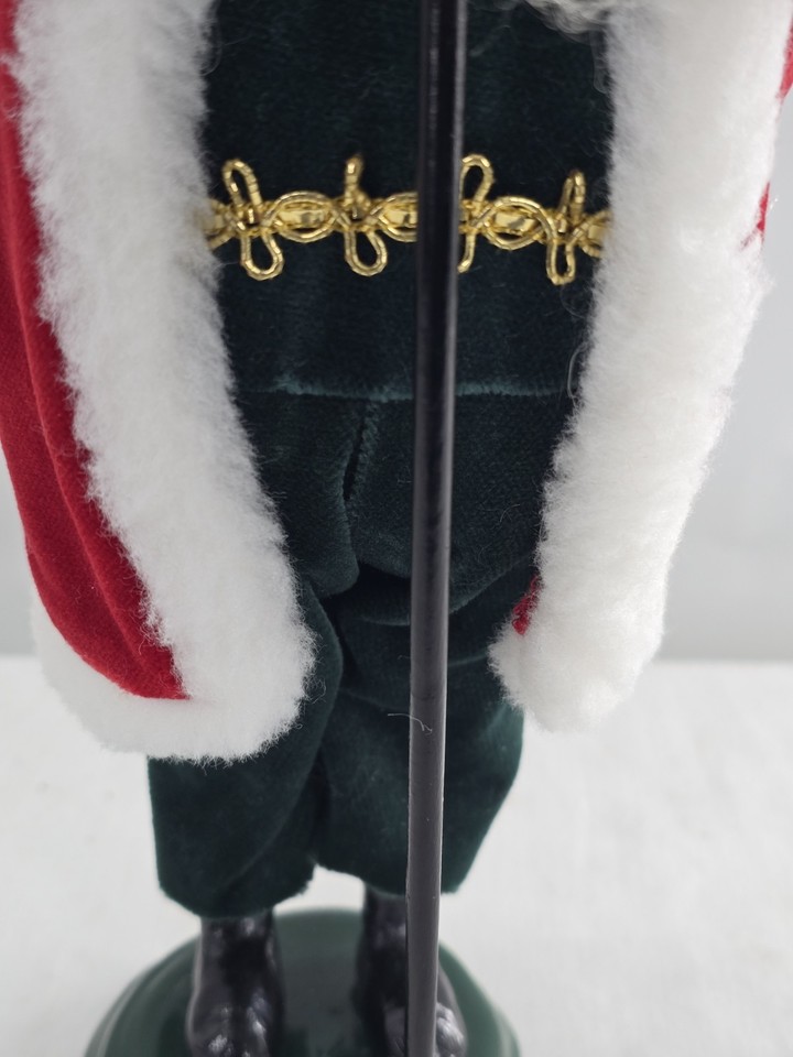 VTG 1999 Byers Choice Ltd Carolers Santa with Staff 12" Decorative ...