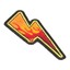 Flaming Lightning Bolt Right Patch, Lightning Patches | eBay