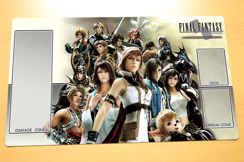 No.1481 Final Fantasy FF TCG Card Game Playmat Lightning Tifa Kain Yuna ...