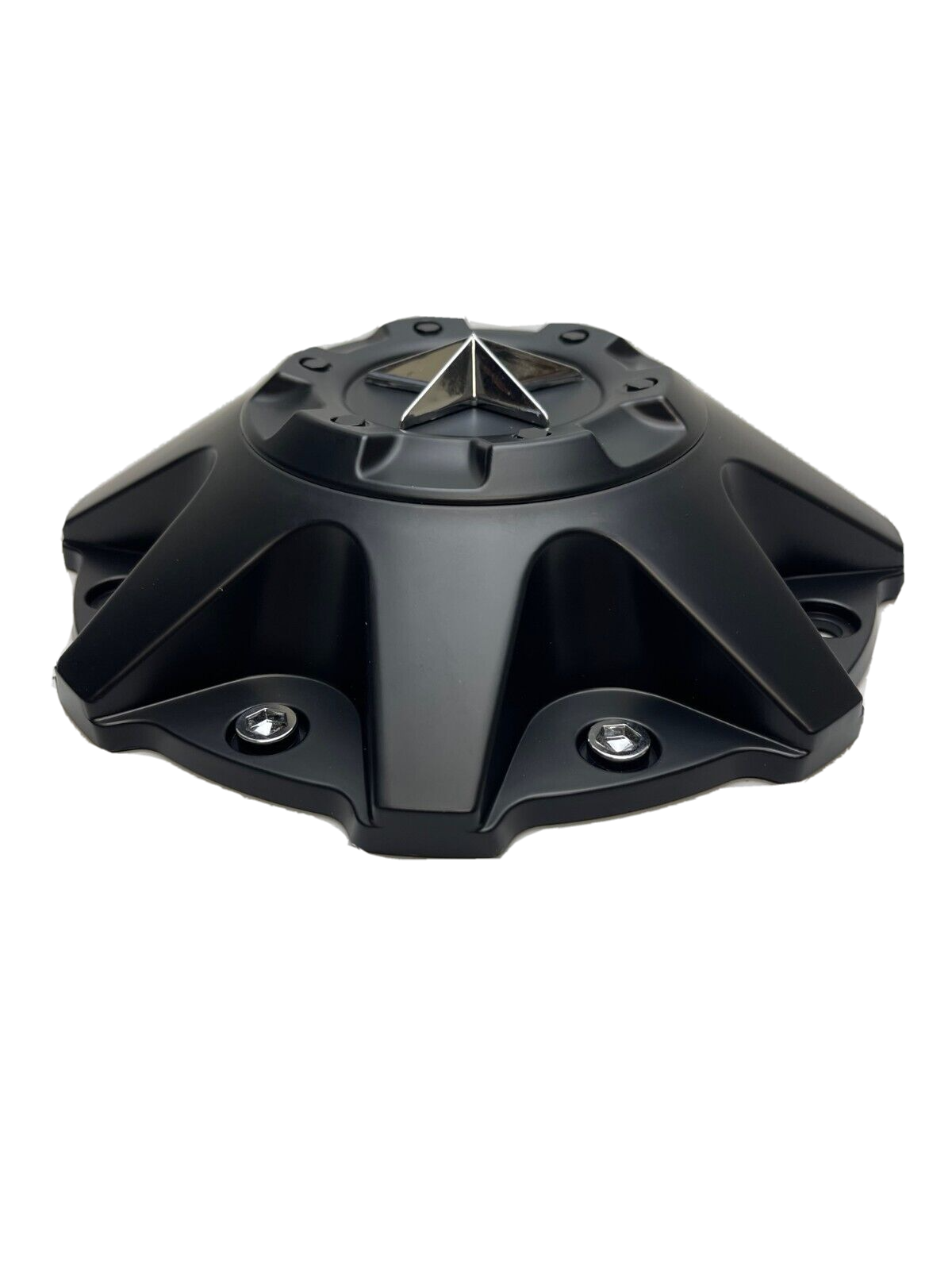 DFD Wheels Matte Black/Chrome Star Wheel Center Cap ER038 | eBay