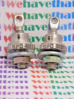 SPD6051 / SCR / COMPARABLE TO ECG6051, NTE6051 / STUD MOUNT / 2 PIECES ...