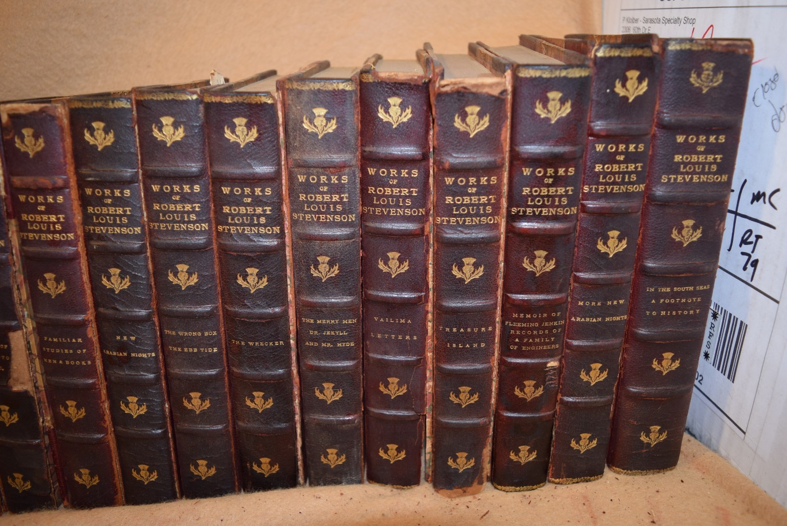 27 Vol - WORKS OF ROBERT LOUIS STEVENSON - Charles Scribner's Sons 1909 ...
