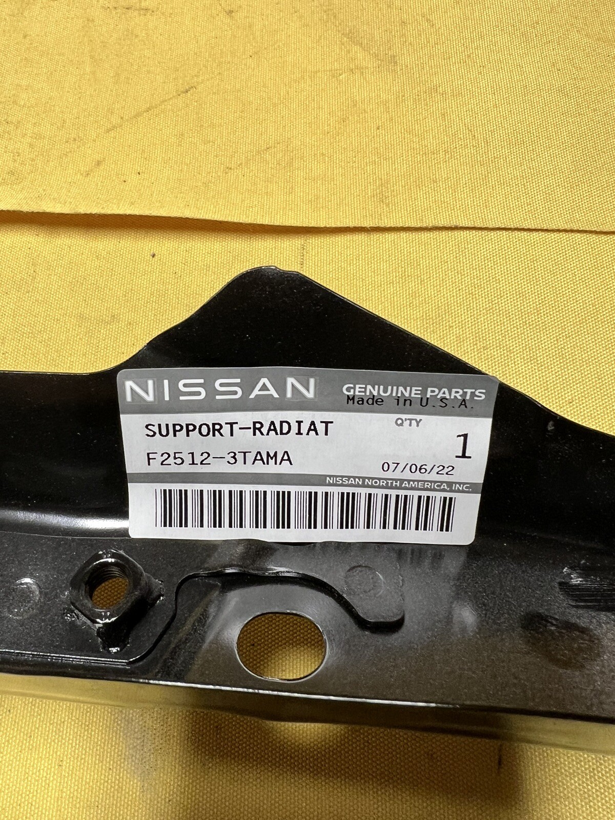 2013-2018 Nissan Altima Radiator Upper Support Right RH F2512-3TAMA OEM ...