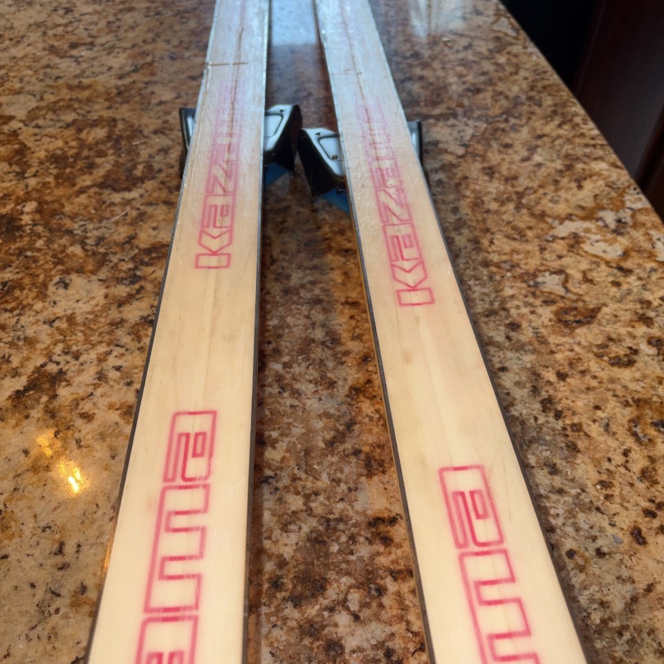Kazama TM Telemark Skis “Mountain High” Hot Pink 200 cm w/ Voile ...